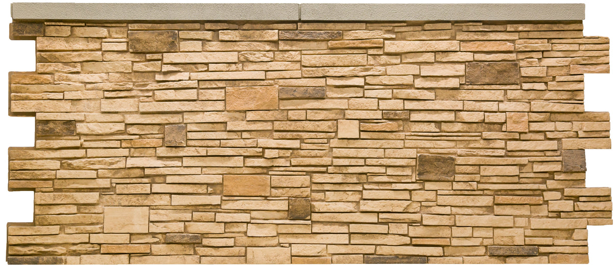 Virginia Stacked Stone Wainscot Panels 41.5" x 96" – Fauxstonesheets