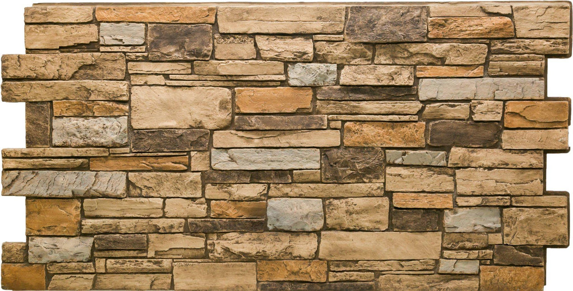 Ledgestone 4x8' DP2455 | URESTONE Faux Stone Panels – Fauxstonesheets