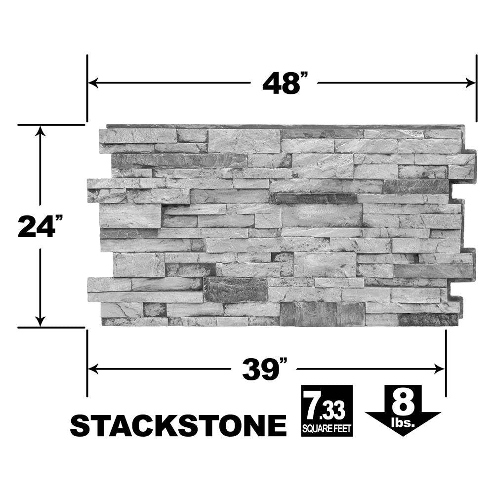 Stacked Stone Grande 2'x4' Faux Stone Panels UL2625 | URESTONE Lite ...