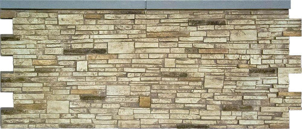 Virginia Stacked Stone Wainscot Panels 41.5" x 96" – Fauxstonesheets
