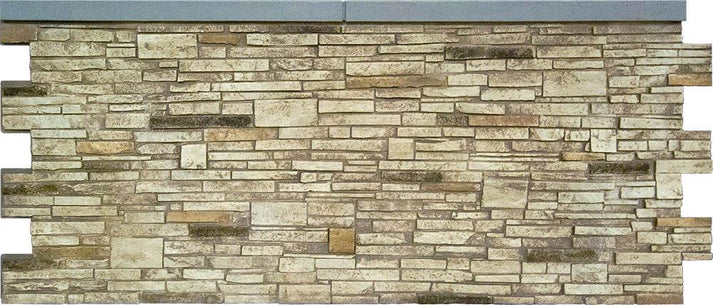 Virginia Stacked Stone Wainscot Panels 41.5" x 96" – Fauxstonesheets