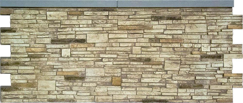 Virginia Stacked Stone Wainscot Panels 41.5" x 96" – Fauxstonesheets
